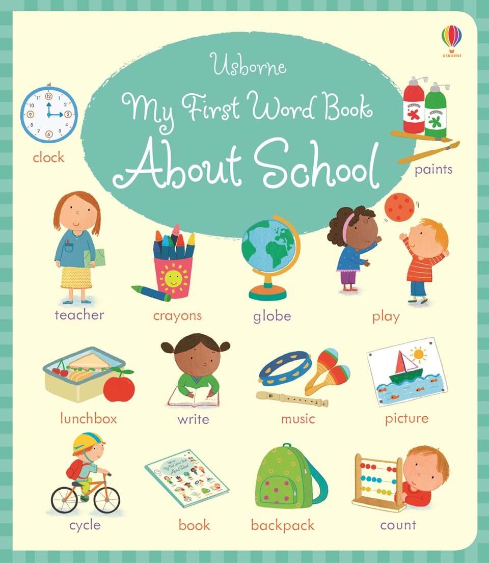 MY FIRST WORD BOOK ABOUT SCHOOL BB | Evripidis.gr