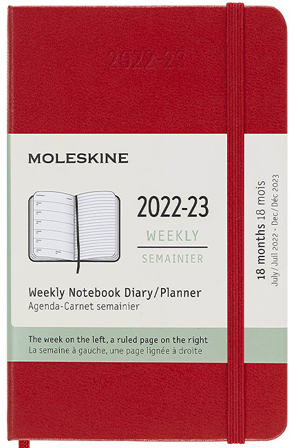 ΗΜΕΡΟΛΟΓΙΟ MOLESKINE 22-23 ΑΚΑΔΗΜΑΙΚΟ HARD SCARLET RED 09*14 ...