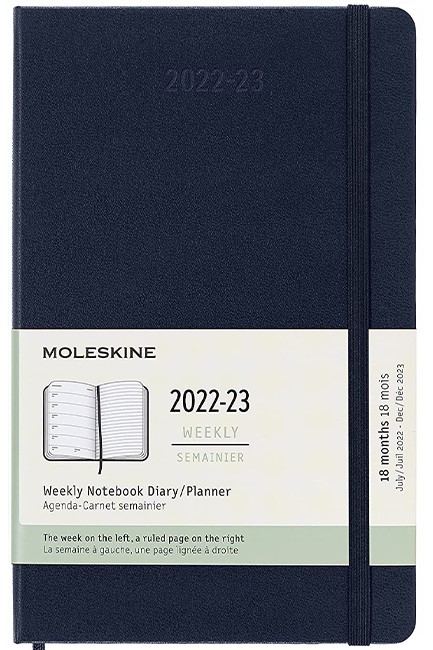 ΗΜΕΡΟΛΟΓΙΟ MOLESKINE 22-23 ΑΚΑΔΗΜΑΙΚΟ HARD SAPPHIRE BLUE 13*21 ...