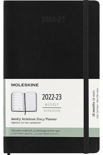 ΗΜΕΡΟΛΟΓΙΟ MOLESKINE 22-23 ΑΚΑΔΗΜΑΙΚΟ SOFT BLACK 13*21 ΕΒΔΟΜΑΔΙΑΙΟ ...