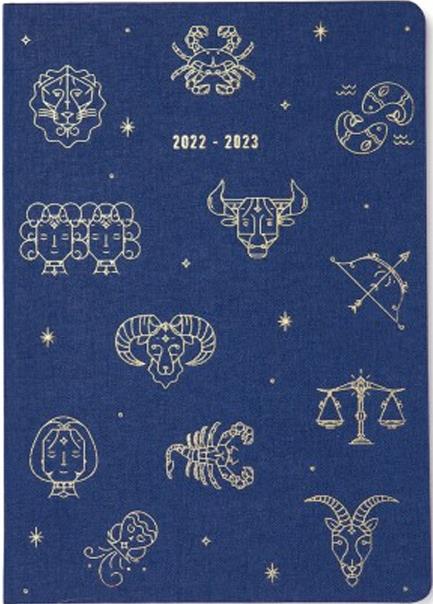ΗΜΕΡΟΛΟΓΙΟ LETTS 22-23 ΑΚΑΔΗΜΑΙΚΟ ZODIAC MIDNIGHT BLUE 12*17 ΗΜΕΡΗΣΙΟ ...