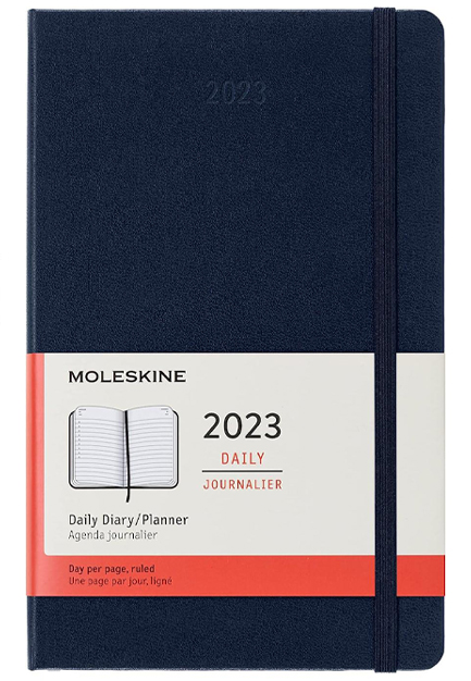 ΗΜΕΡΟΛΟΓΙΟ MOLESKINE 23 HARD SAPPHIRE BLUE 13*21 ΗΜΕΡΗΣΙΟ LARGE ...