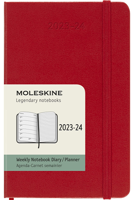 ΗΜΕΡΟΛΟΓΙΟ MOLESKINE 23-24 ΑΚΑΔΗΜΑΙΚΟ HARD SCARLET RED 09*14 ...