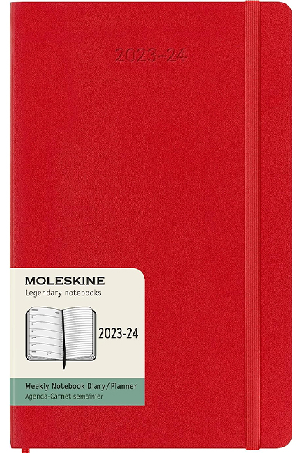 ΗΜΕΡΟΛΟΓΙΟ MOLESKINE 23-24 ΑΚΑΔΗΜΑΙΚΟ SOFT SCARLET RED 13*21 ...