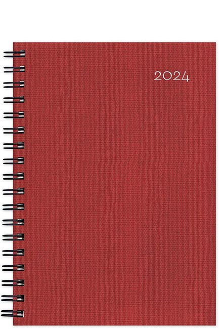 ΗΜΕΡΟΛΟΓΙΟ ADBOOK 24 SIMPLE SPIRAL RED 12*17 ΗΜΕΡΗΣΙΟ | Evripidis.gr