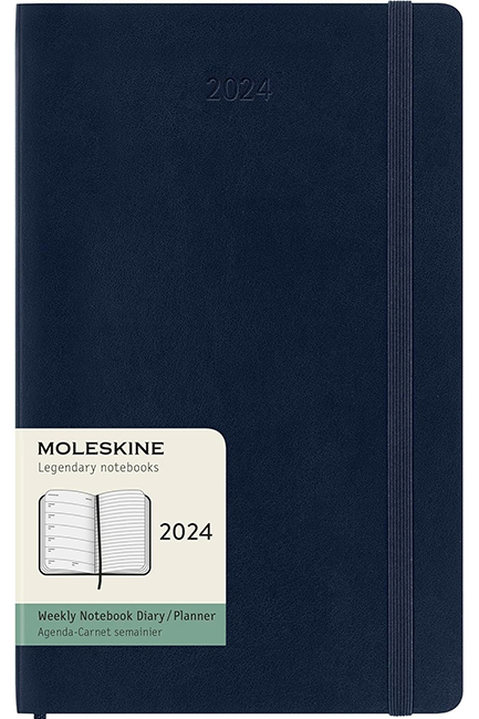 ΗΜΕΡΟΛΟΓΙΟ MOLESKINE 24 SOFT SAPPHIRE BLUE 13*21 ΕΒΔΟΜΑΔΙΑΙΟ LARGE ...