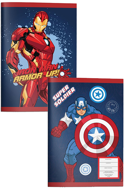 ΤΕΤΡΑΔΙΟ FANCY 17*25 ΚΑΡΦΙΤΣΑ 40Φ.AVENGERS 000506112 | Evripidis.gr