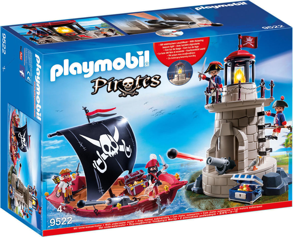PLAYMOBIL ΠΕΙΡΑΤΕΣ EXCLUSIVE-9522 ΠΕΙΡΑΤΙΚΟ ΚΑΡΑΒΙ ΚΑΙ ΦΑΡΟΣ | Evripidis.gr