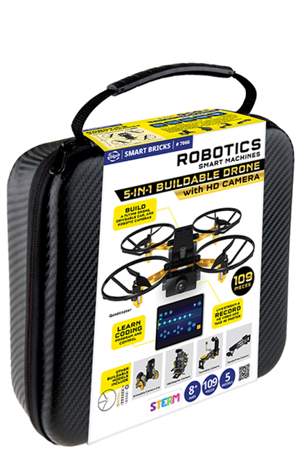 GIGO STEM ROBOTICS SMART MACHINES 5 ΣΕ 1 BUILDABLE DRONE ΜΕ HD CAMERA ...