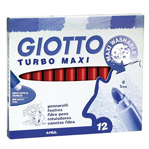 ΜΑΡΚΑΔΟΡΟΙ ΧΟΝΤΡΟΙ GIOTTO TURBO ΜΑΧΙ 12ΤΕΜ.ΚΟΚΚΙΝΟΙ | Evripidis.gr