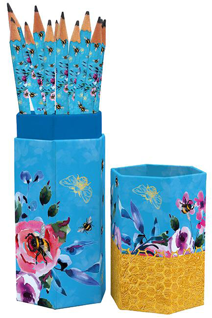 ΜΟΛΥΒΙ FANCY THE GIFTED STATIONERY ΣΕΤ 12ΤΕΜ.ΣΕ ΜΟΛΥΒΟΘΗΚΗ QUEEN BEE ...