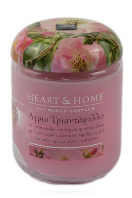 ΚΕΡΙ ΑΡΩΜΑΤΙΚΟ HEART & HOME ΜΕΓΑΛΟ 340ΓΡ.-ΡΟΖ ΑΝΘΟΣ | Evripidis.gr