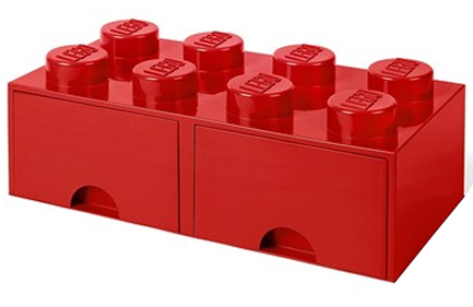 ΚΟΥΤΙ ΑΠΟΘΗΚΕΥΣΗΣ LEGO BRICK DRAWER 8 50*25*18ΕΚ.ΚΟΚΚΙΝΟ | Evripidis.gr