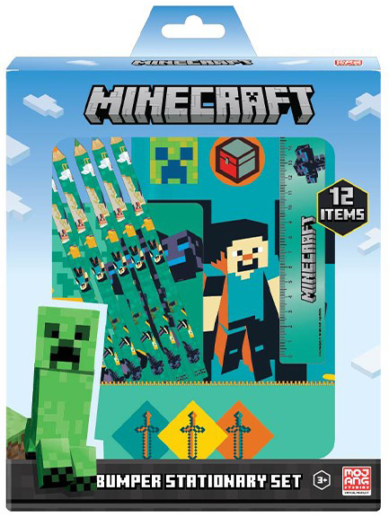 ΣΕΤ ΣΧΟΛΙΚΟ MINECRAFT ΜΟΛΥΒΙ-ΞΥΣΤΡΑ-ΧΑΡΑΚΑ-ΣΗΜΕΙΩΜΑΤΑΡΙΟ-ΚΑΣΕΤΙΝΑ ...